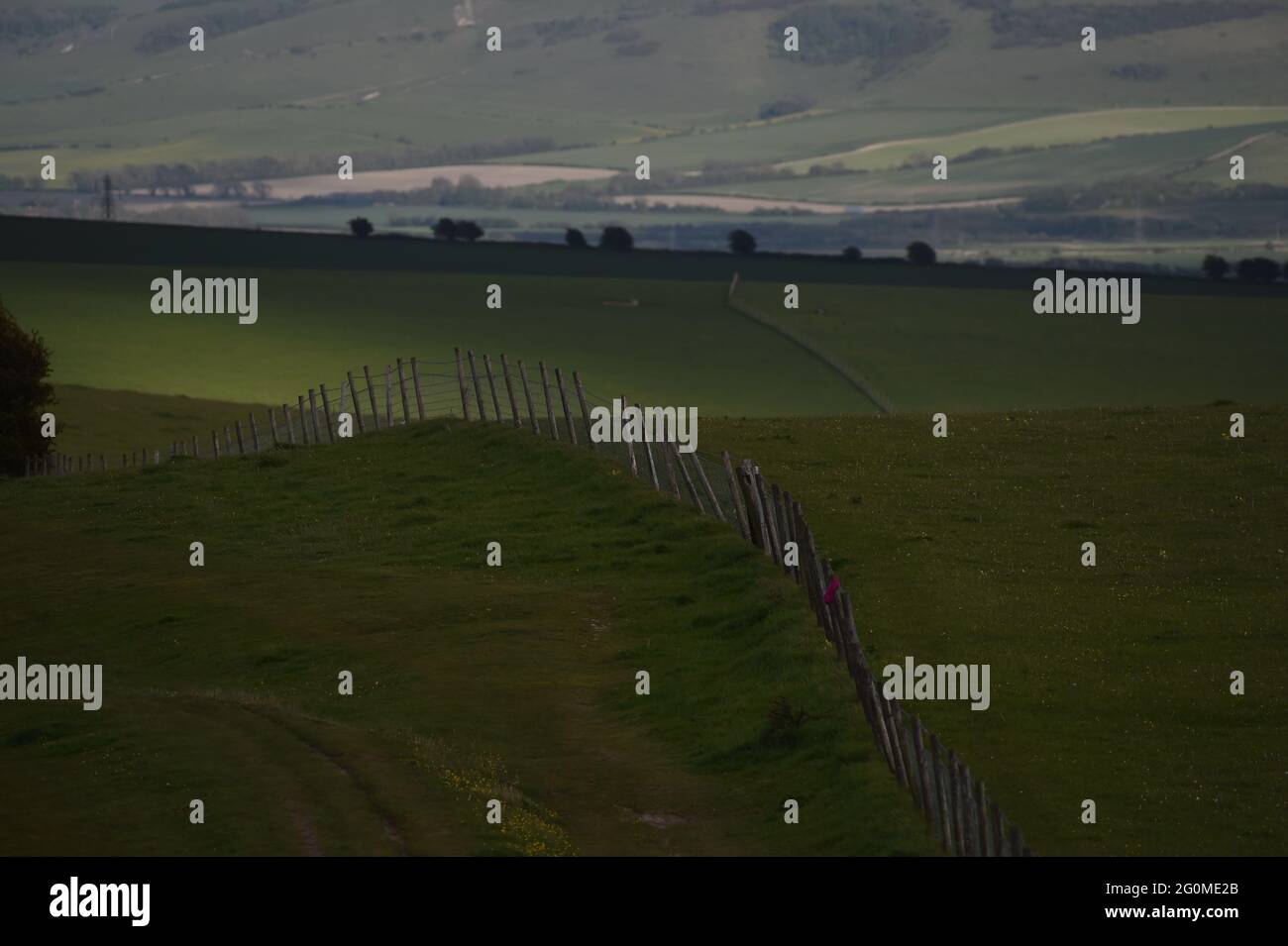 Picturesque views of Ditchling Beacon and Devils Dyke in East Sussex ...