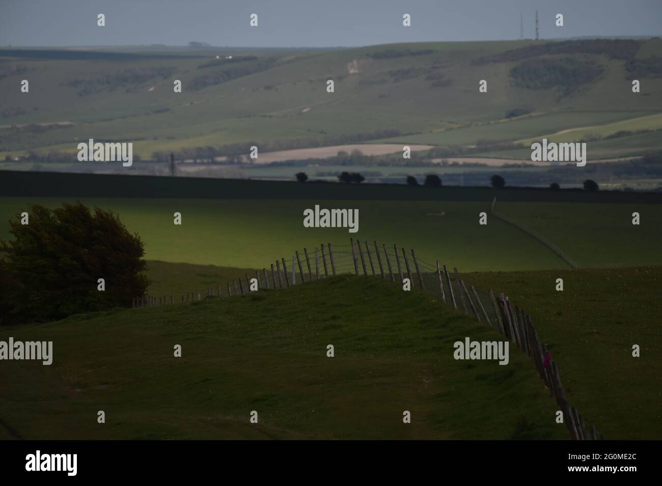 Picturesque views of Ditchling Beacon and Devils Dyke in East Sussex ...