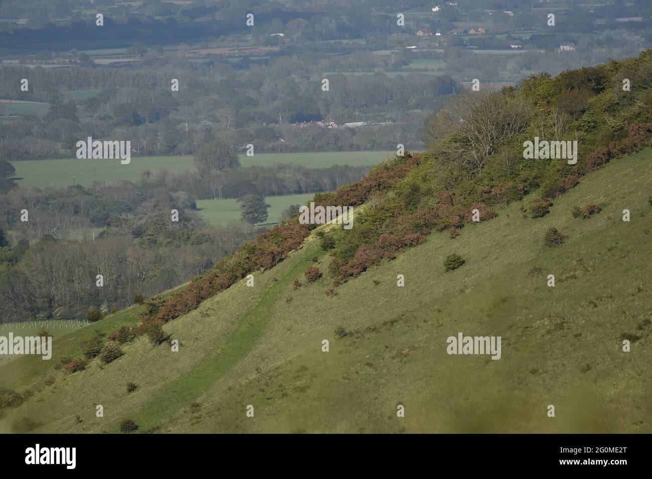 Picturesque views of Ditchling Beacon and Devils Dyke in East Sussex ...