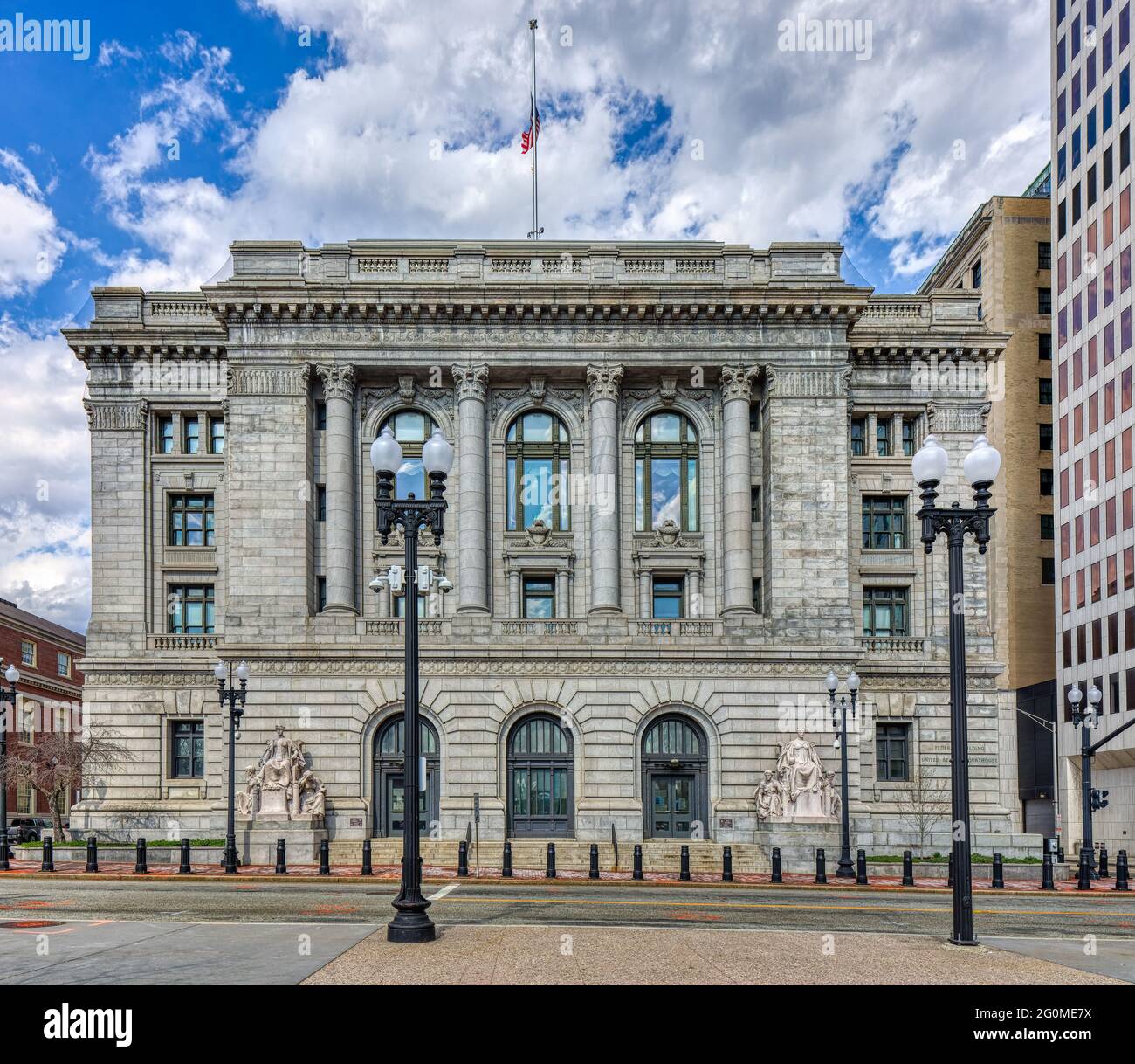 Federal Building, 25 Kennedy Plaza, designed by Clarke & Howe in Beaux ...