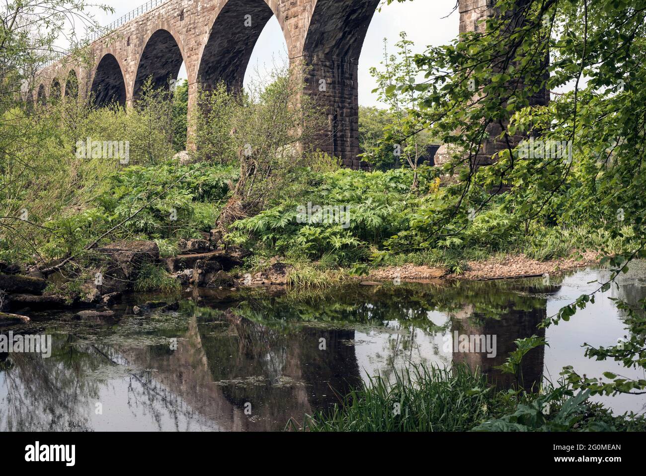 Northwater Viaduct spanning River North Esk, Angus, Scotland, UK with ...