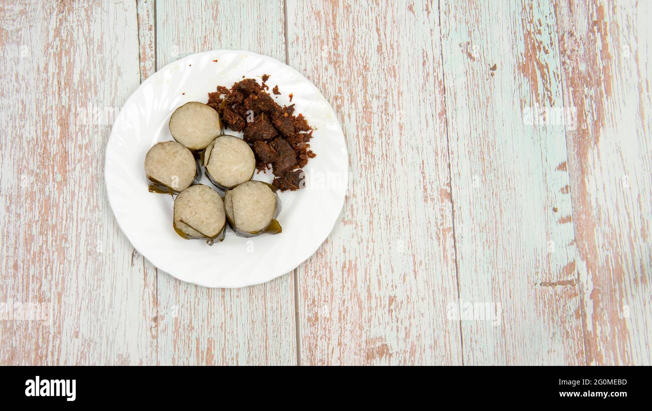 Malaysia rendang rice bamboo hi-res stock photography and images - Alamy