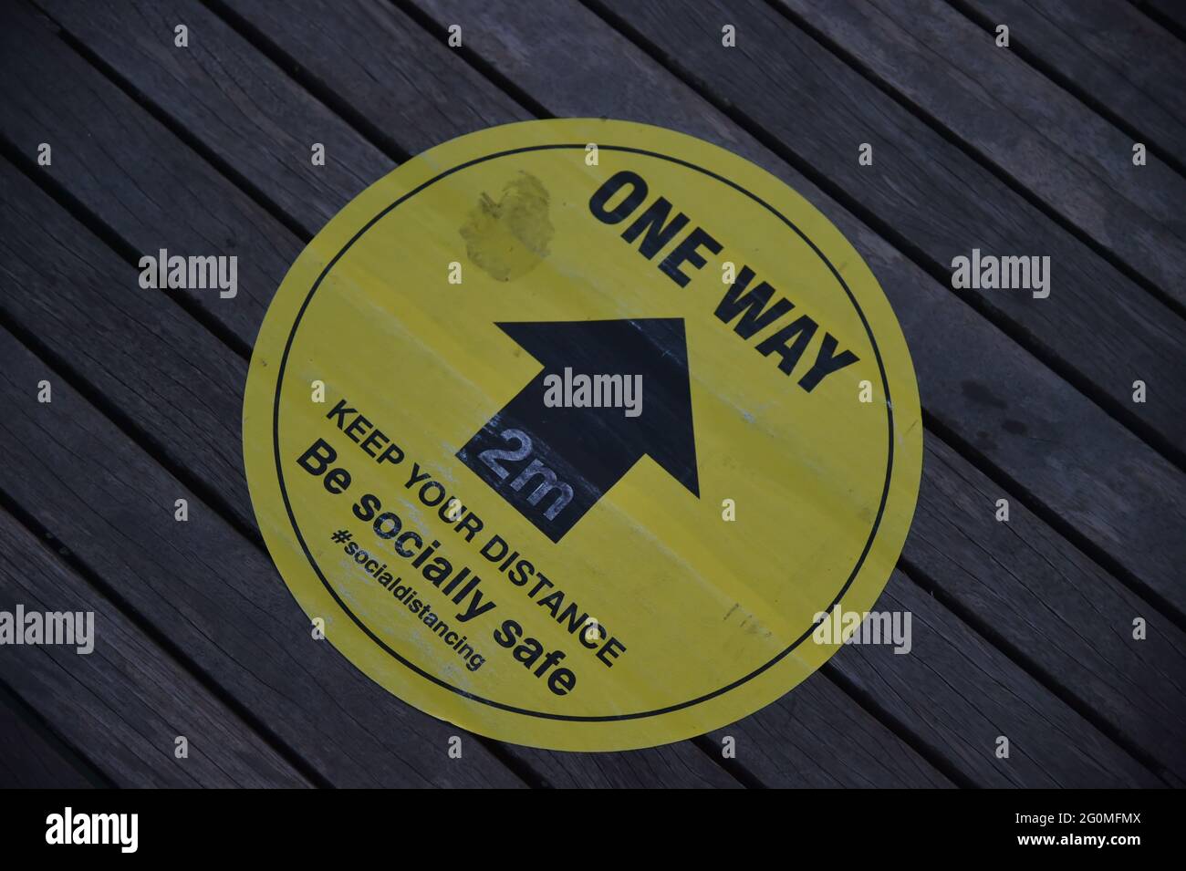 Cover 19 safety signs Stock Photo - Alamy