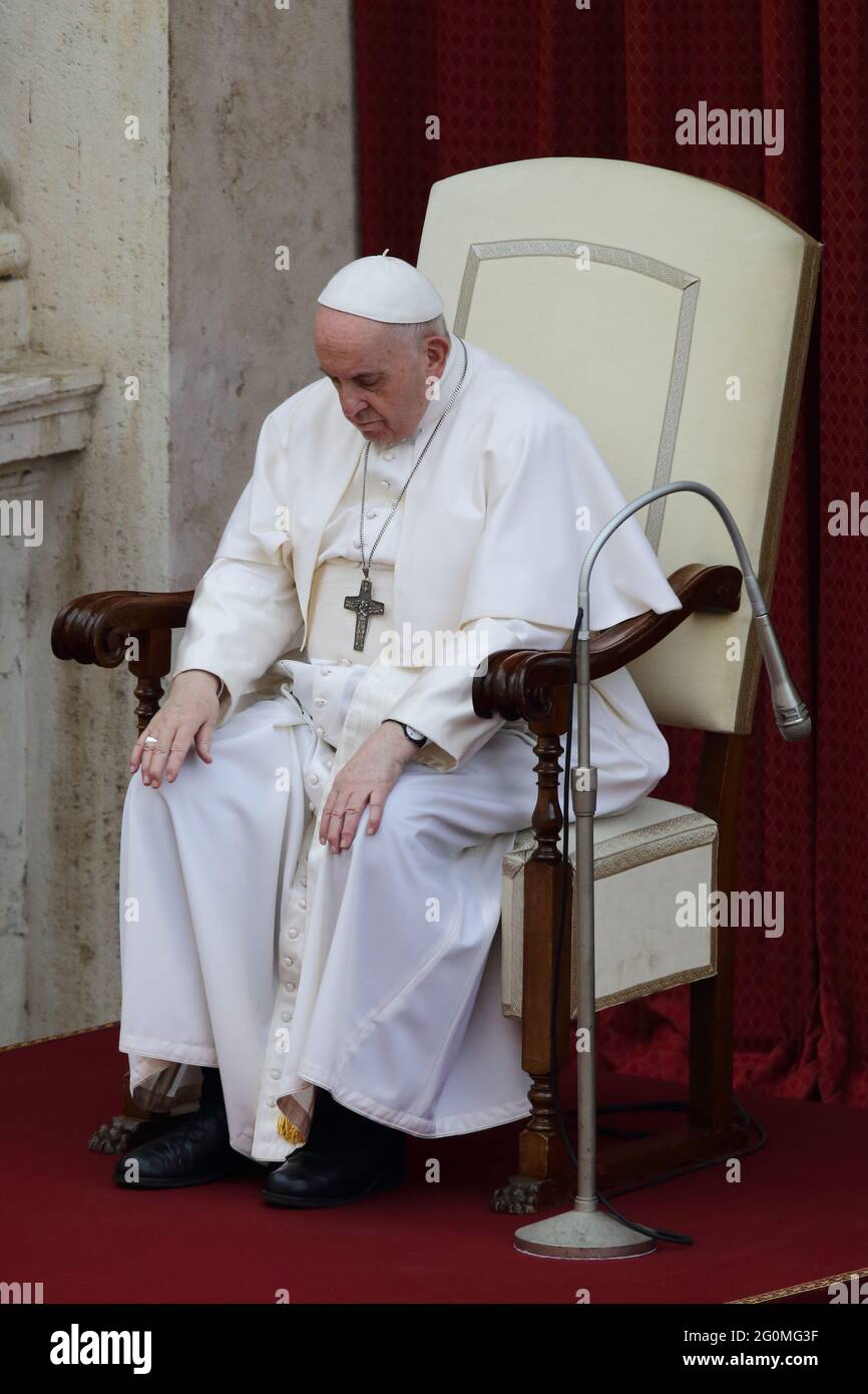 June 2, 2021 - Vatican City (Holy See) POPE FRANCIS during his ...