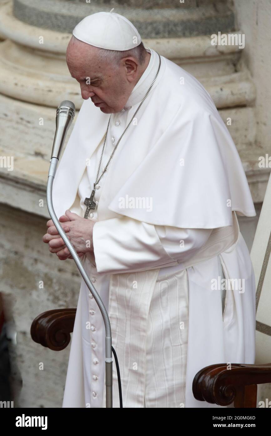 June 2, 2021 - Vatican City (Holy See) POPE FRANCIS during his ...
