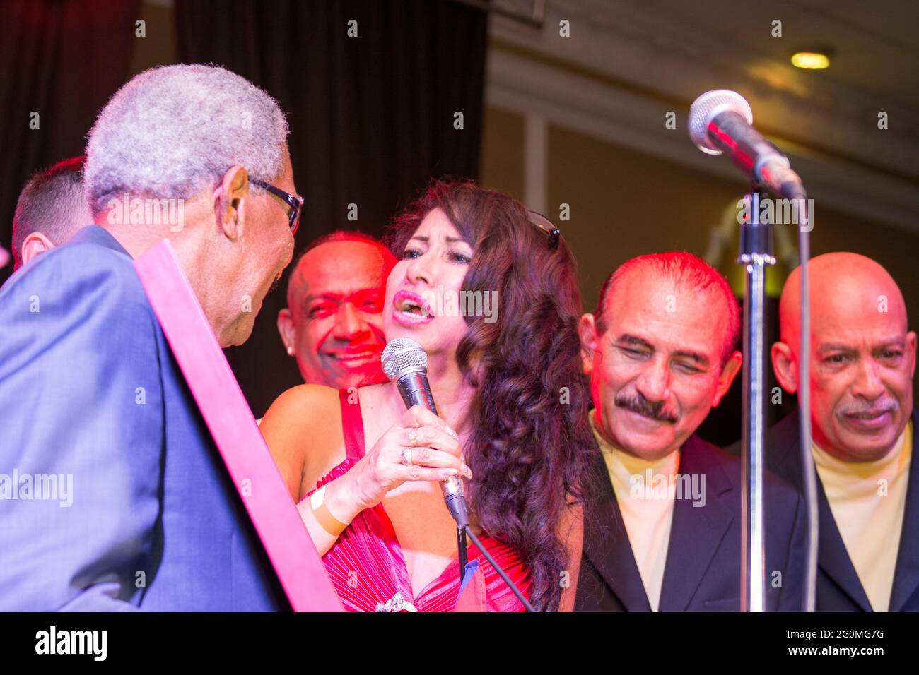 El Gran Combo de Puerto Rico en Toronto, Canada-March 29, 2014. Rafael ...