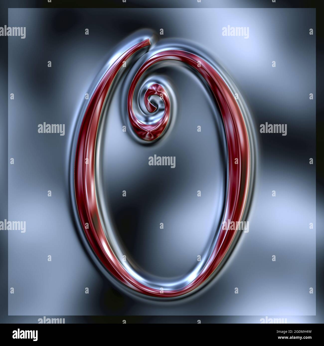graphic with the uppercase character O as monogram Stock Photo - Alamy