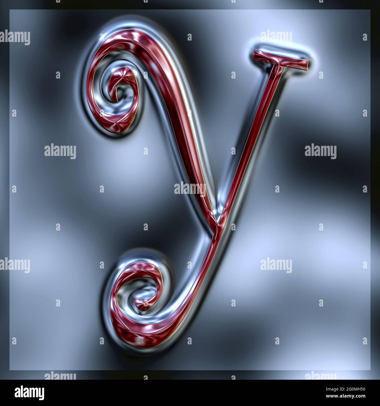 graphic with the uppercase character Y as monogram Stock Photo - Alamy