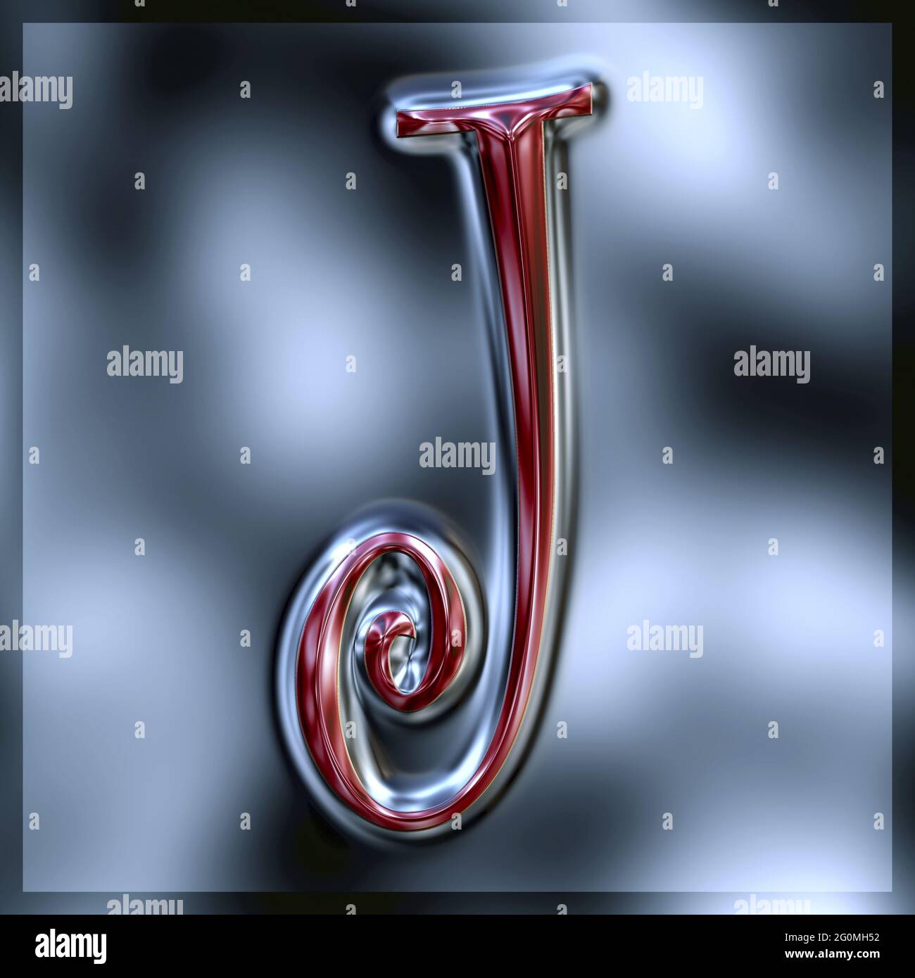 graphic with the uppercase character J as monogram Stock Photo - Alamy