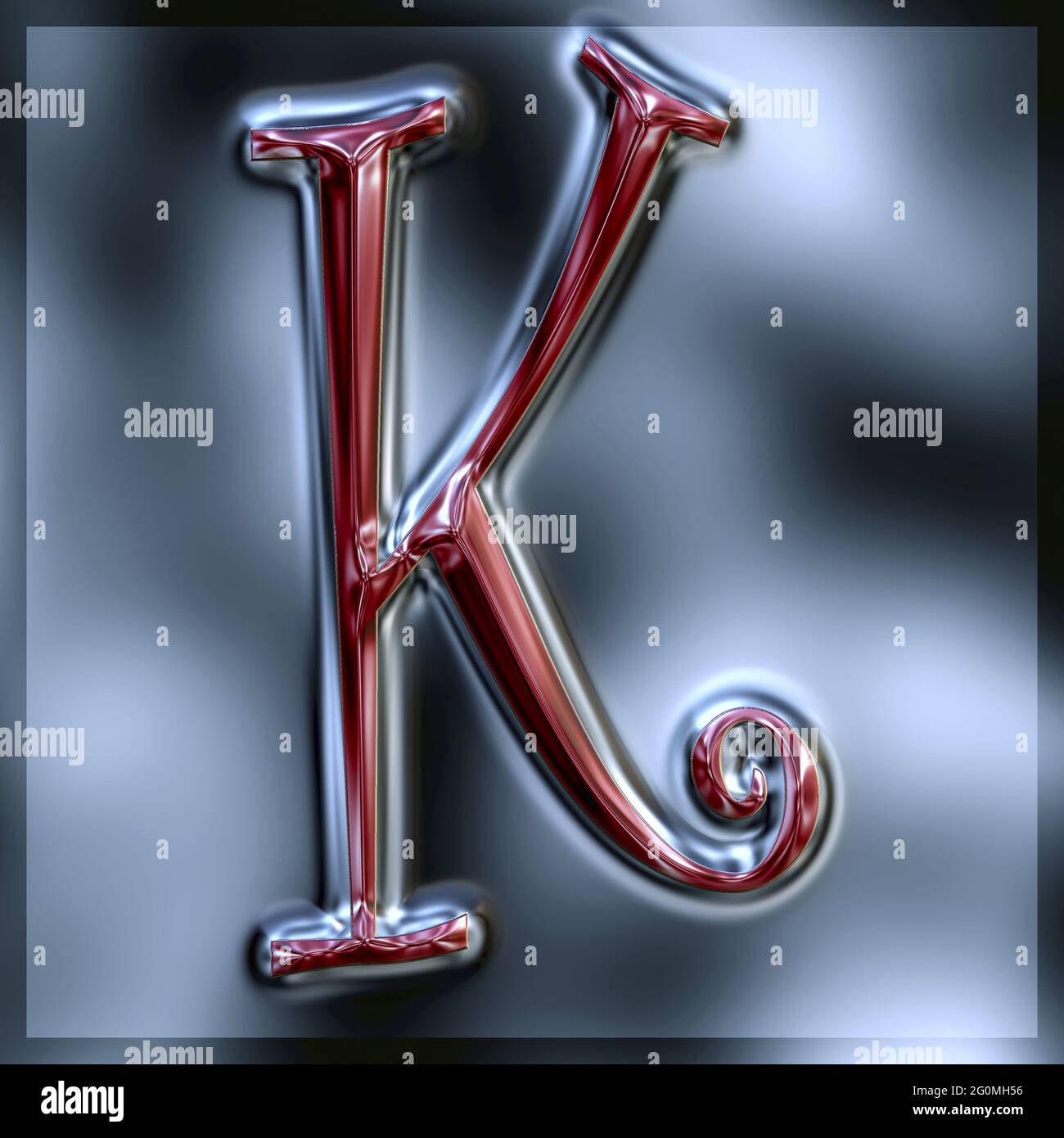 graphic with the uppercase character K as monogram Stock Photo - Alamy