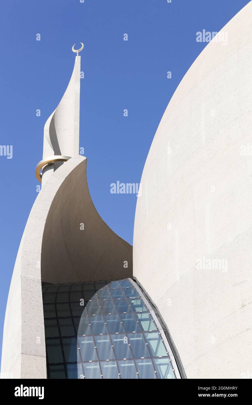 Details of Cologne central mosque, Germany Stock Photo - Alamy