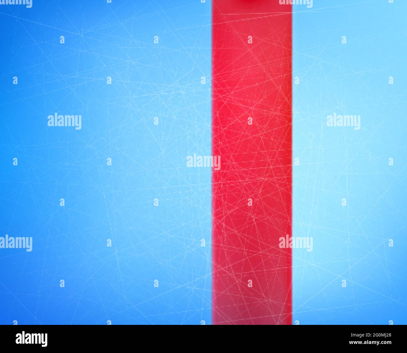 Vector of blue ice background with traces from skates with red line ...