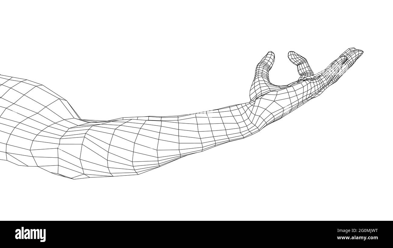 Hand hold some tiny or thin object. Vector Stock Vector Image & Art - Alamy