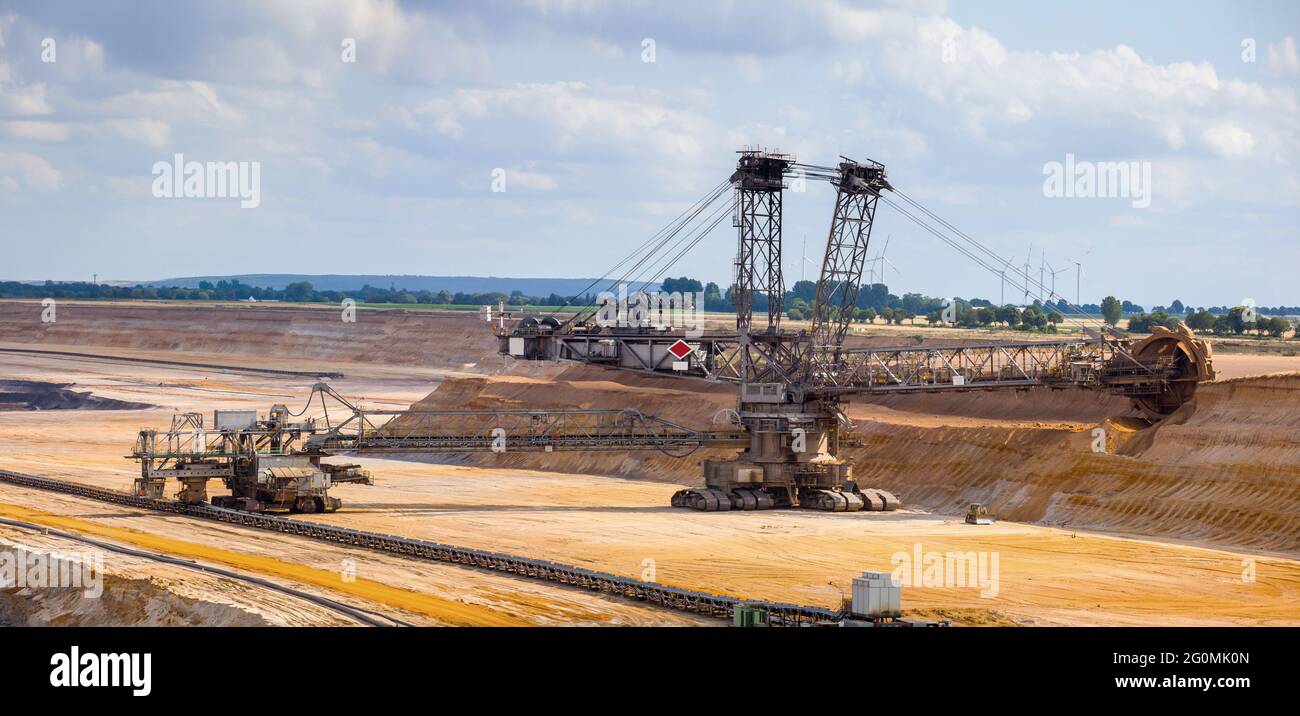 Brown coal opencast mine bucket hi-res stock photography and images - Alamy