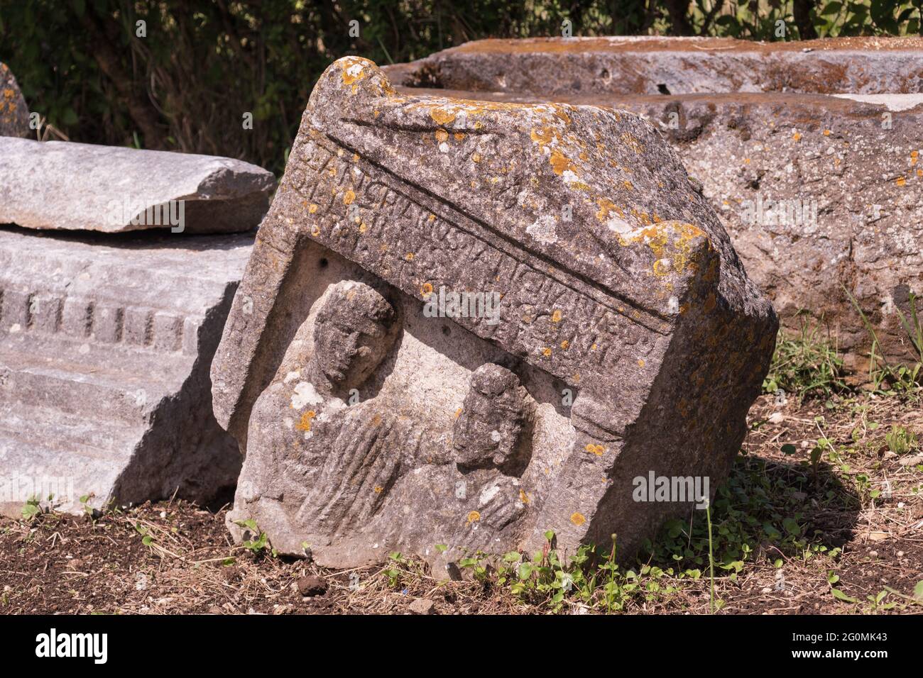 Roman scultures in the Capuan amphitheater Stock Photo - Alamy