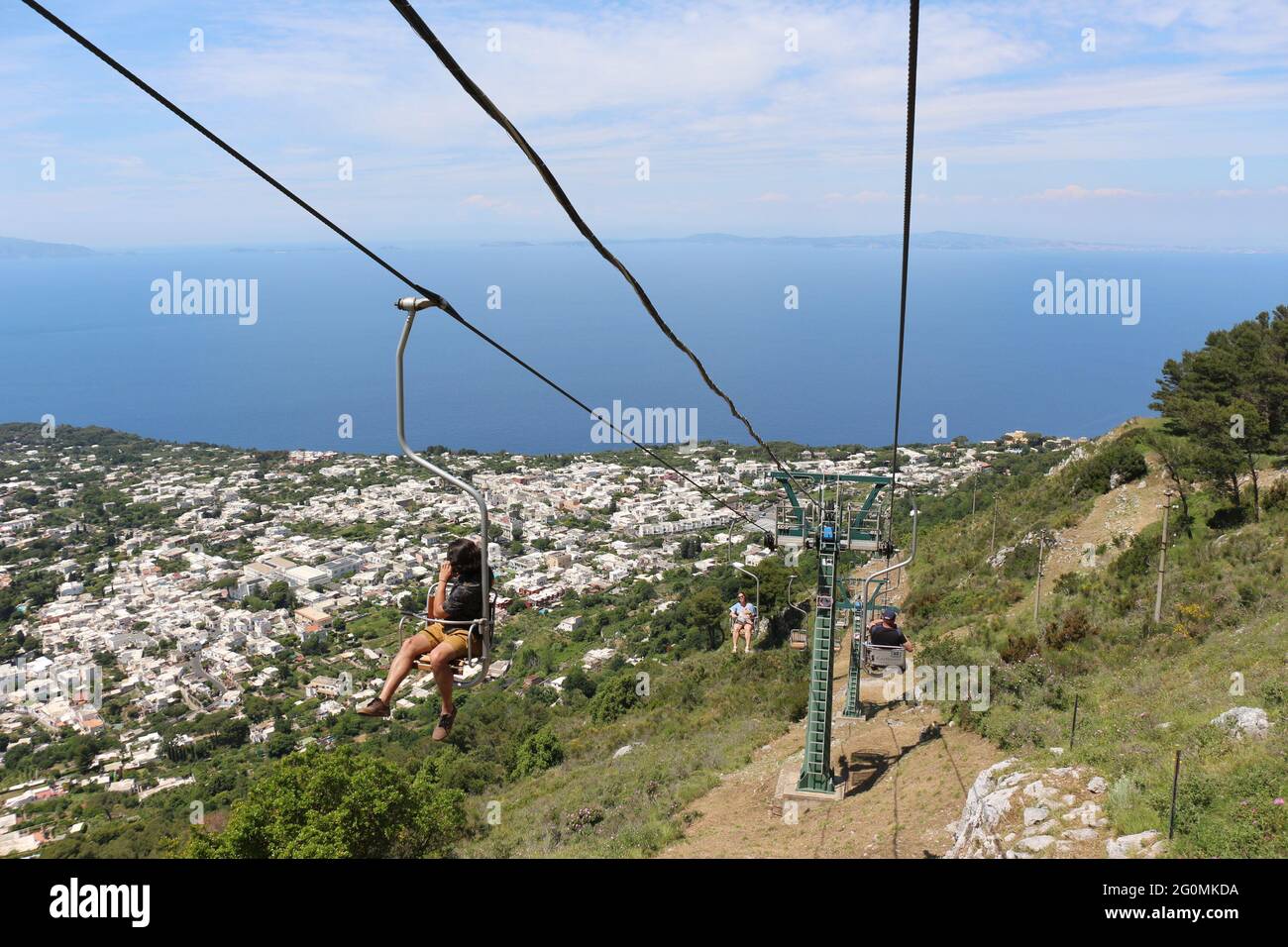 Capri (Italy): chairlift Monte Solaro and panoramic views. Capri ...