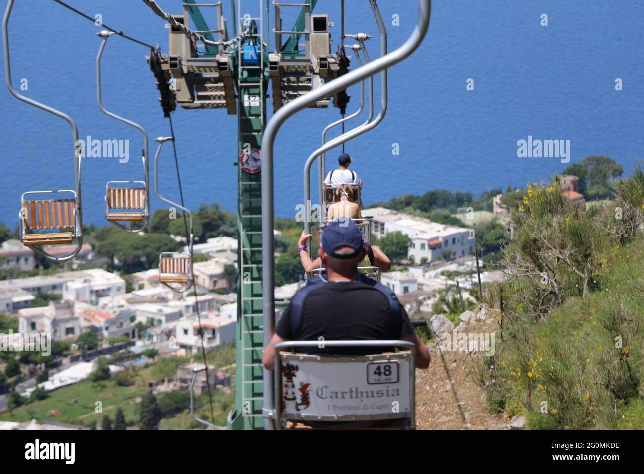 Capri (Italy): chairlift Monte Solaro and panoramic views. Capri ...