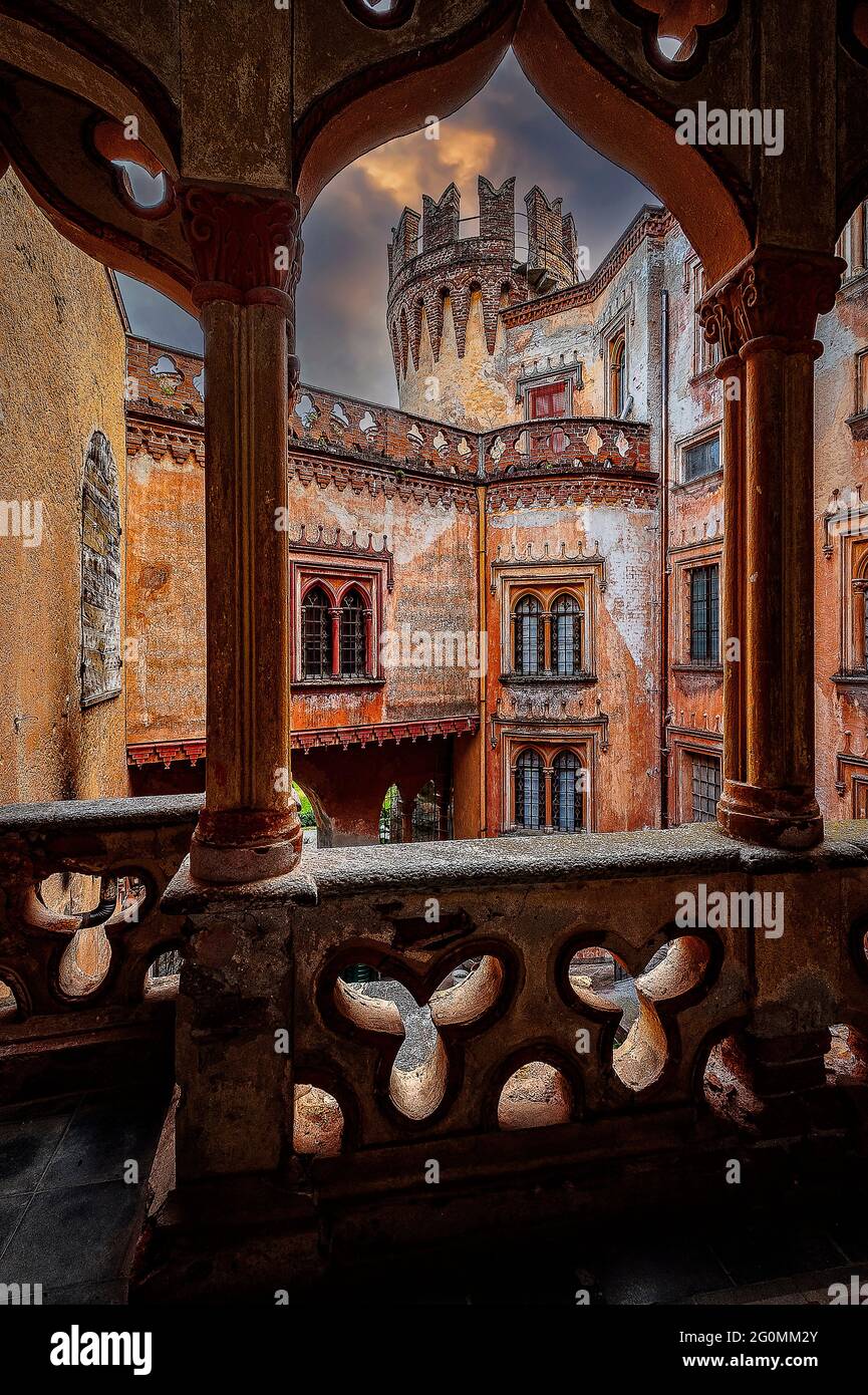 Castello neogotico hi-res stock photography and images - Alamy