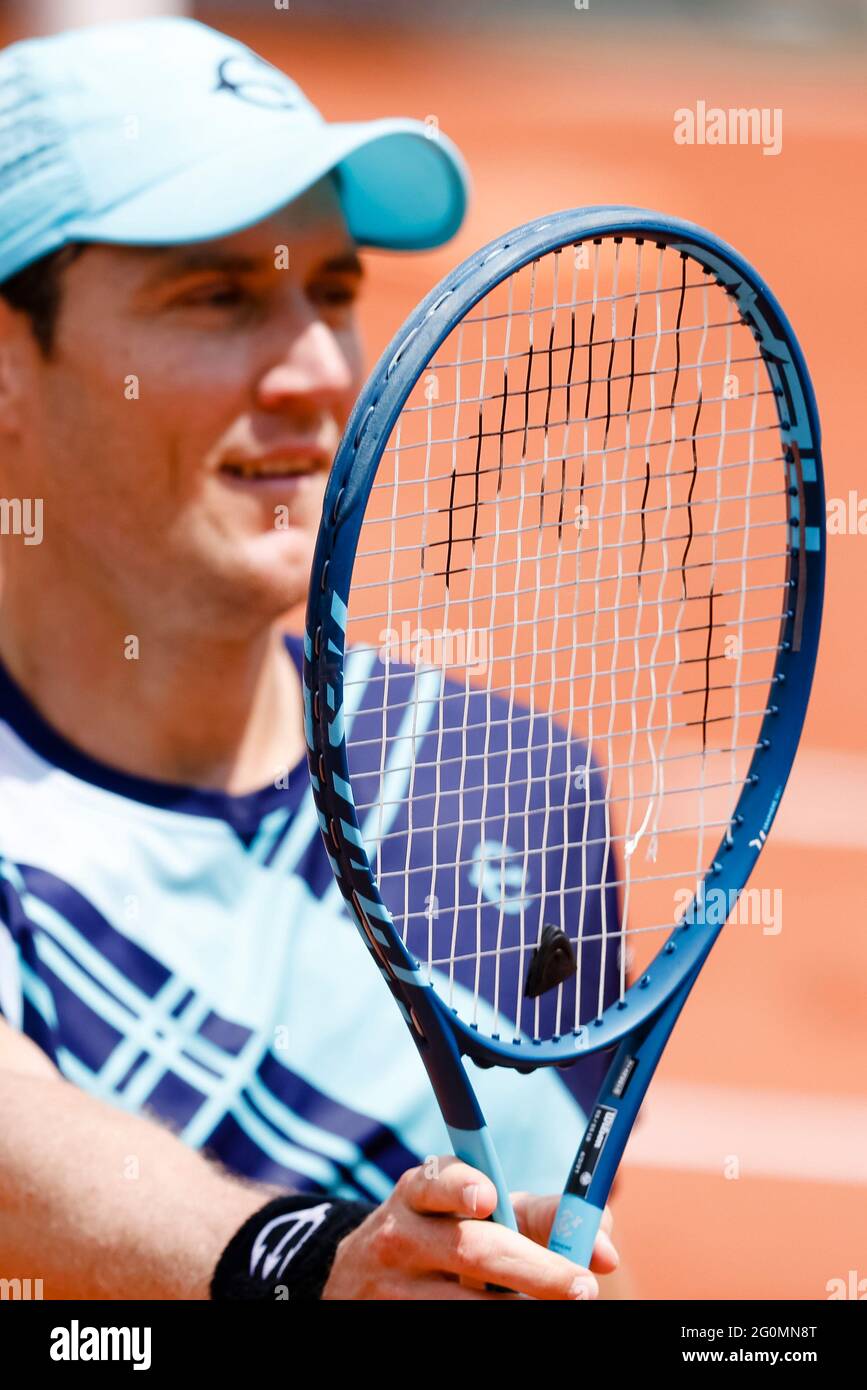 Paris, France. 2nd June, 2021. Matthew Ebden at the 2021 French Open ...