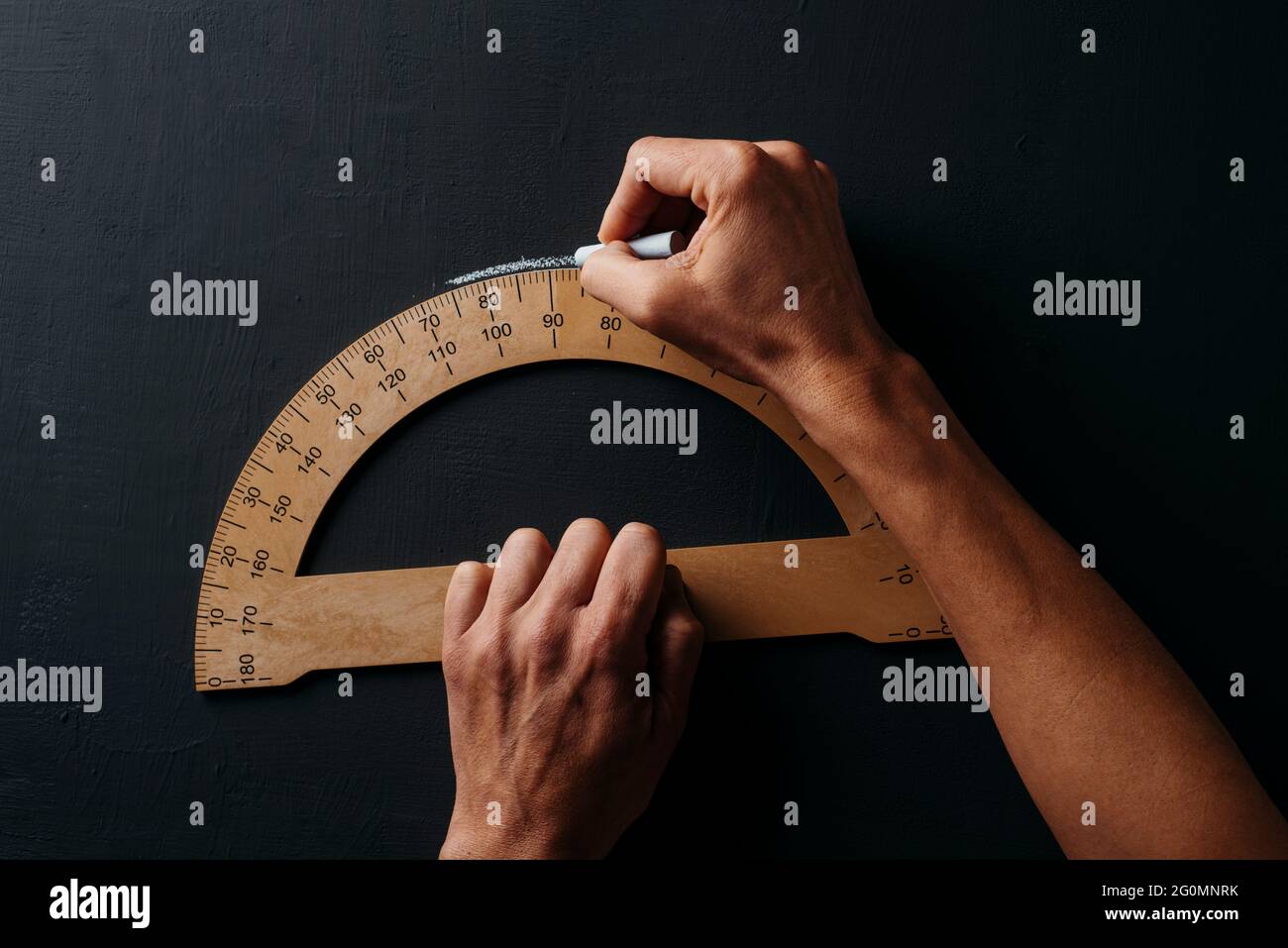Half circle protractor hi-res stock photography and images - Alamy