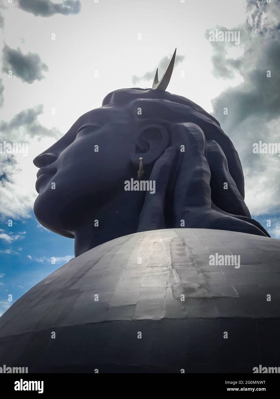 adiyogi lord shiva statue from unique different angles image is taken ...