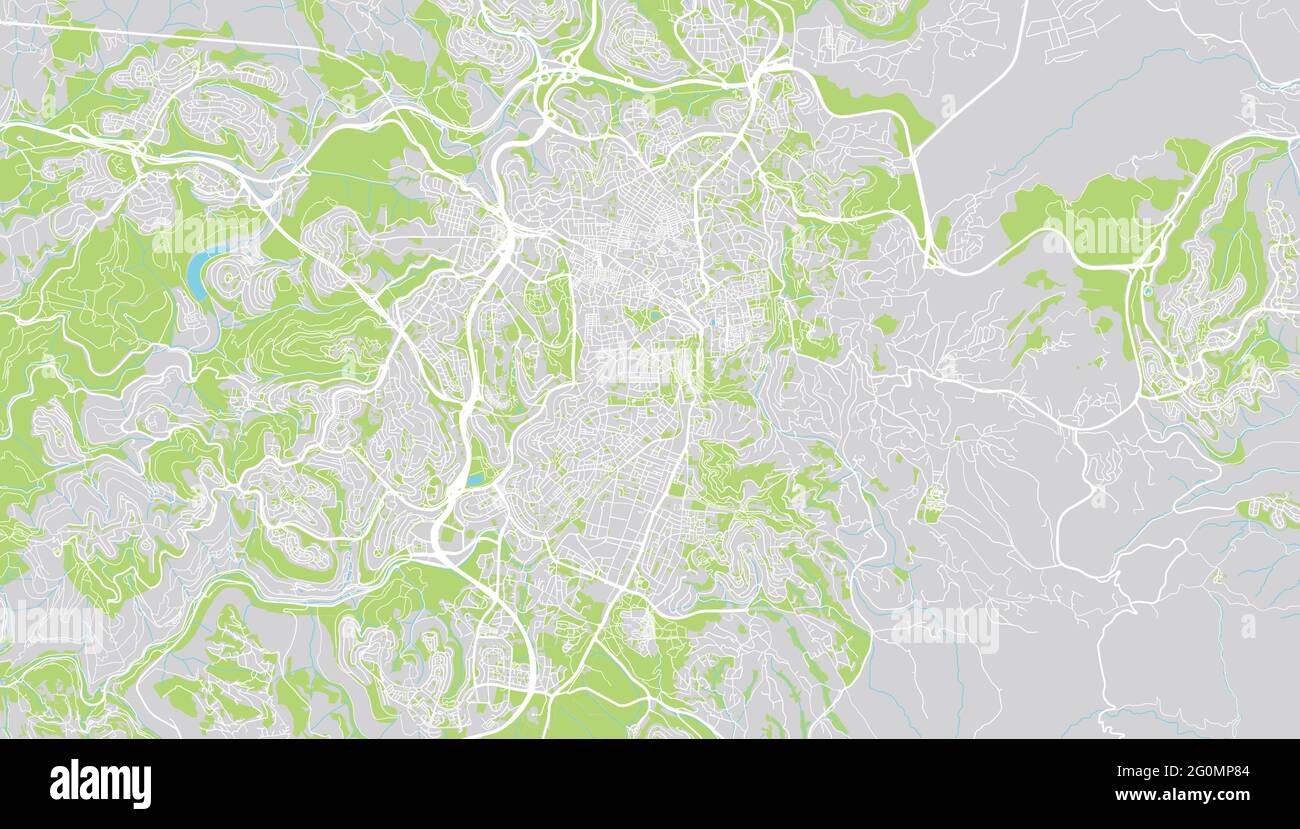 Map of jerusalem hi-res stock photography and images - Alamy
