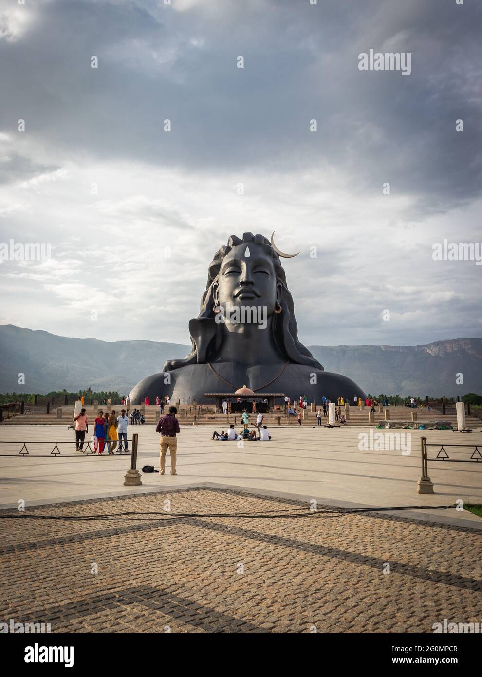 adiyogi lord shiva statue from unique different angles image is taken ...