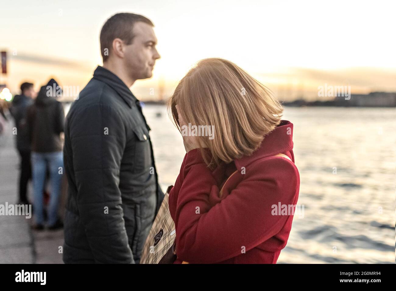 Crying Woman Couple High Resolution Stock Photography and Images - Alamy