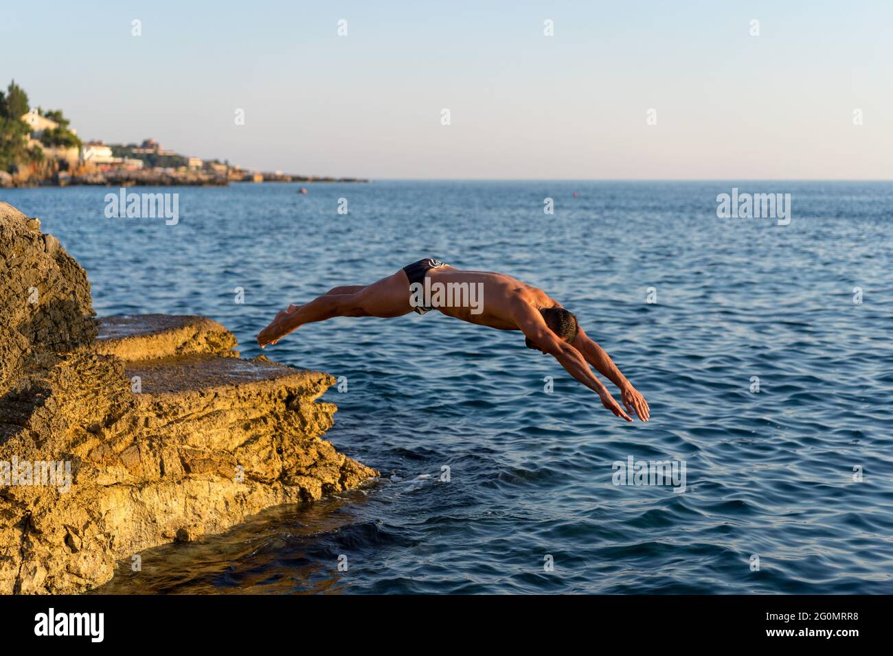 Muscular men in water hi-res stock photography and images - Alamy