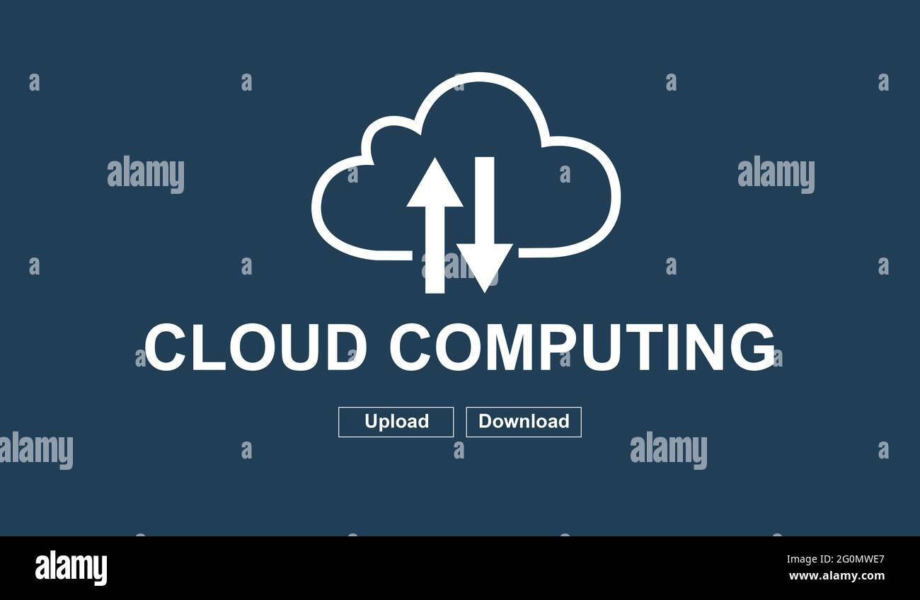Dark blue cloud computing hi-res stock photography and images - Alamy