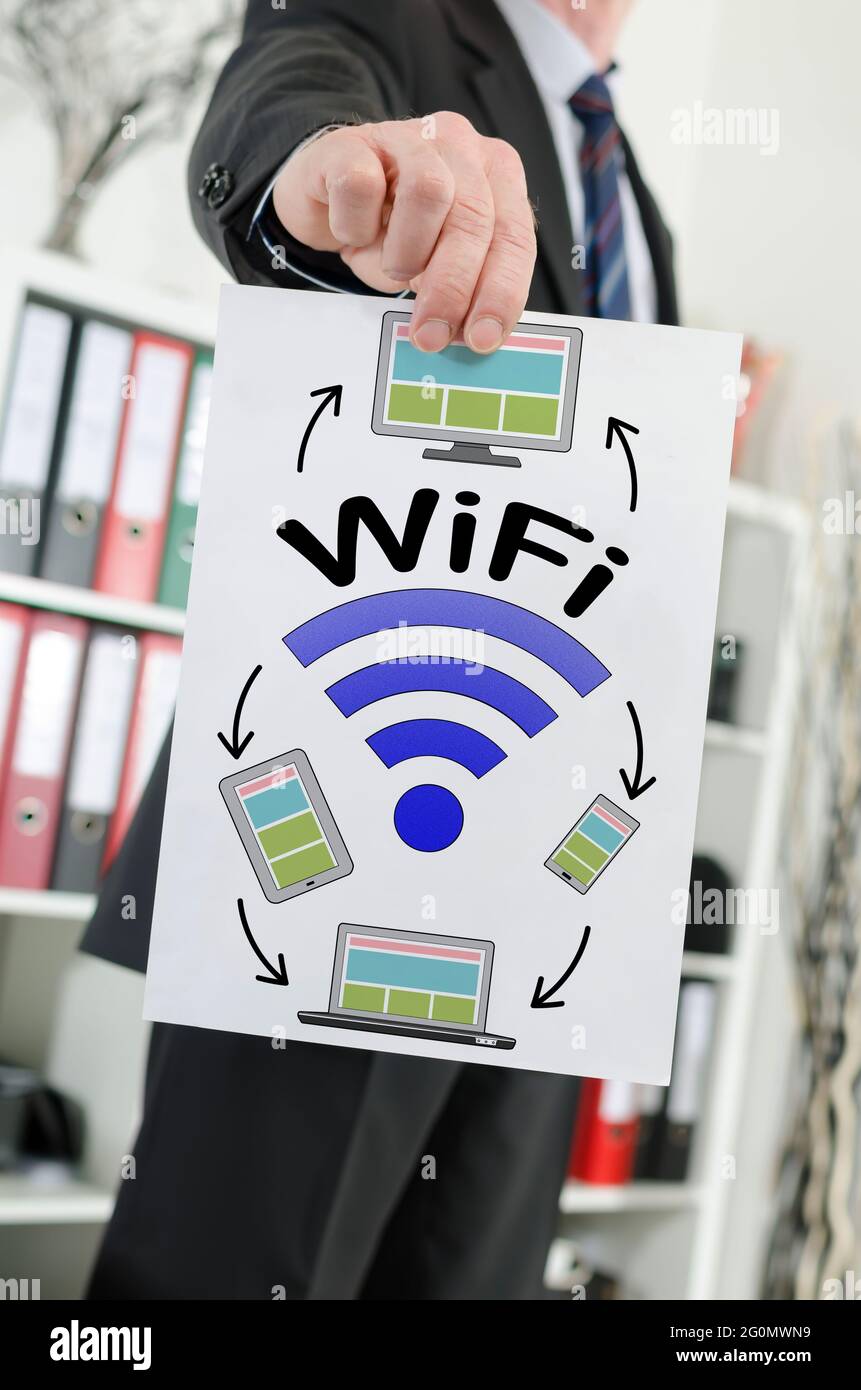 Businessman showing cloud networking hi-res stock photography and ...