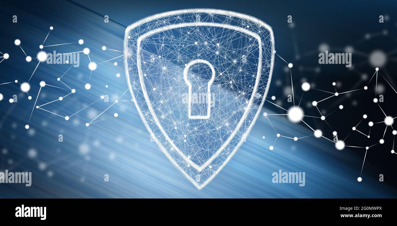 Illustration of a digital security concept Stock Photo - Alamy