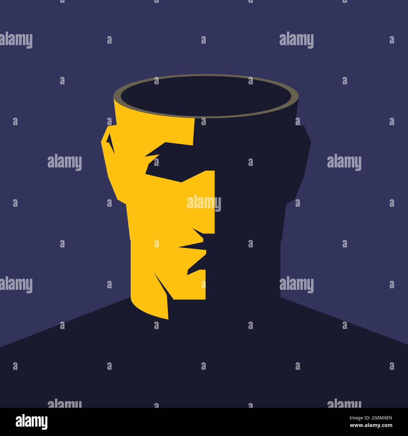 Open mind concept man hi-res stock photography and images - Alamy