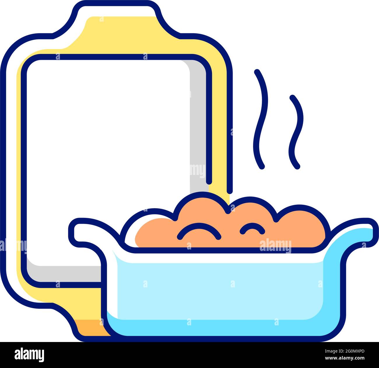 Ceramic dish baking food Stock Vector Images - Alamy