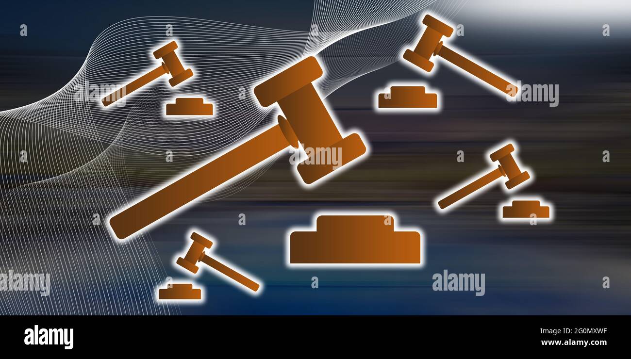 Illustration of a judgment concept Stock Photo - Alamy