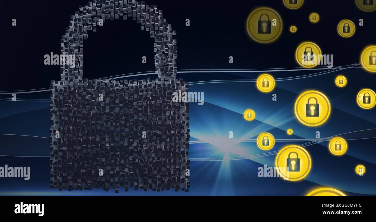 Animation security padlock icon light hi-res stock photography and ...