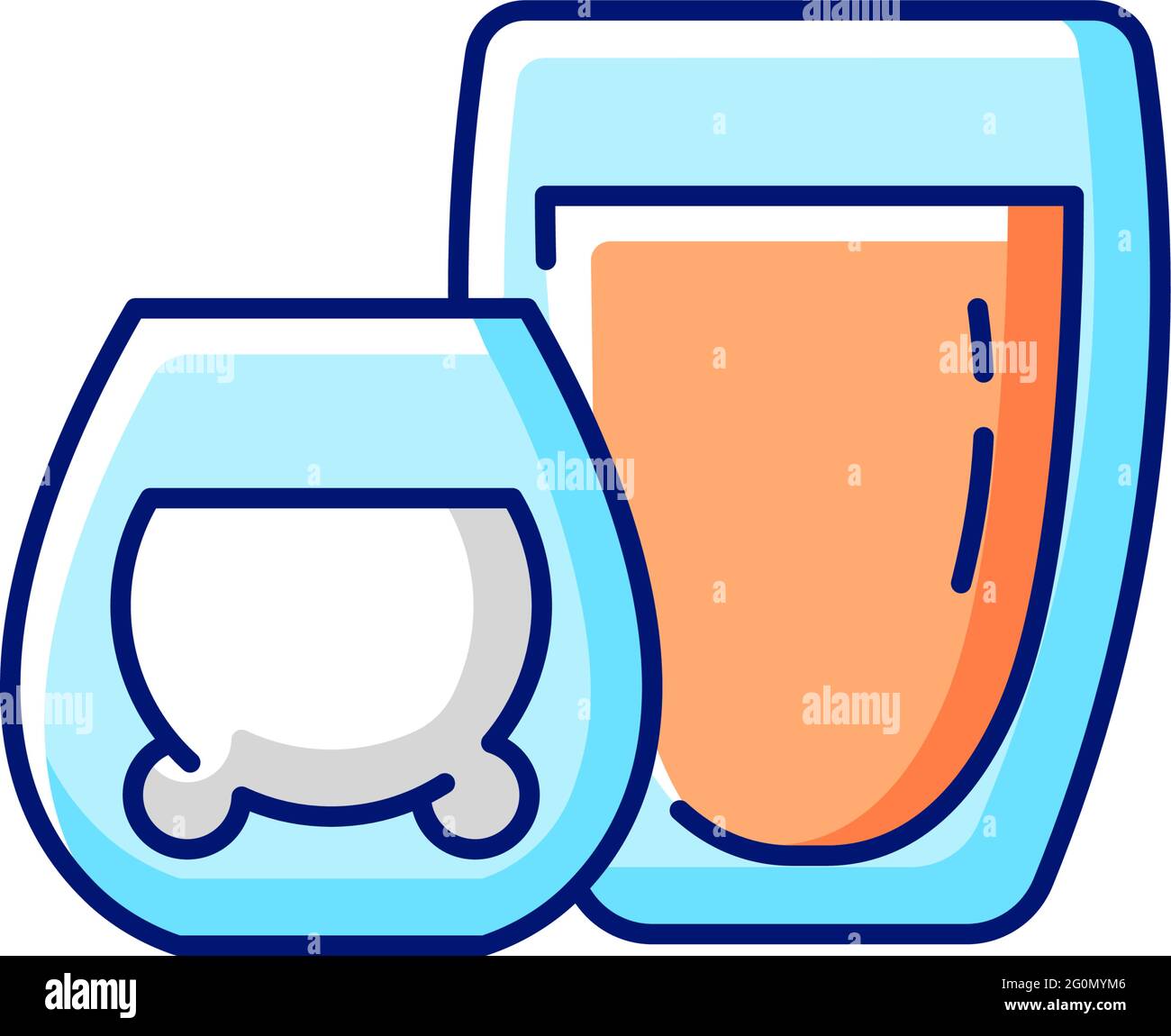 Cafe double Cut Out Stock Images & Pictures - Alamy