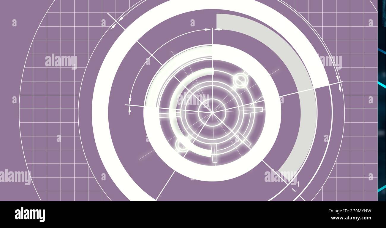Animation grid network scope scanning hi-res stock photography and ...