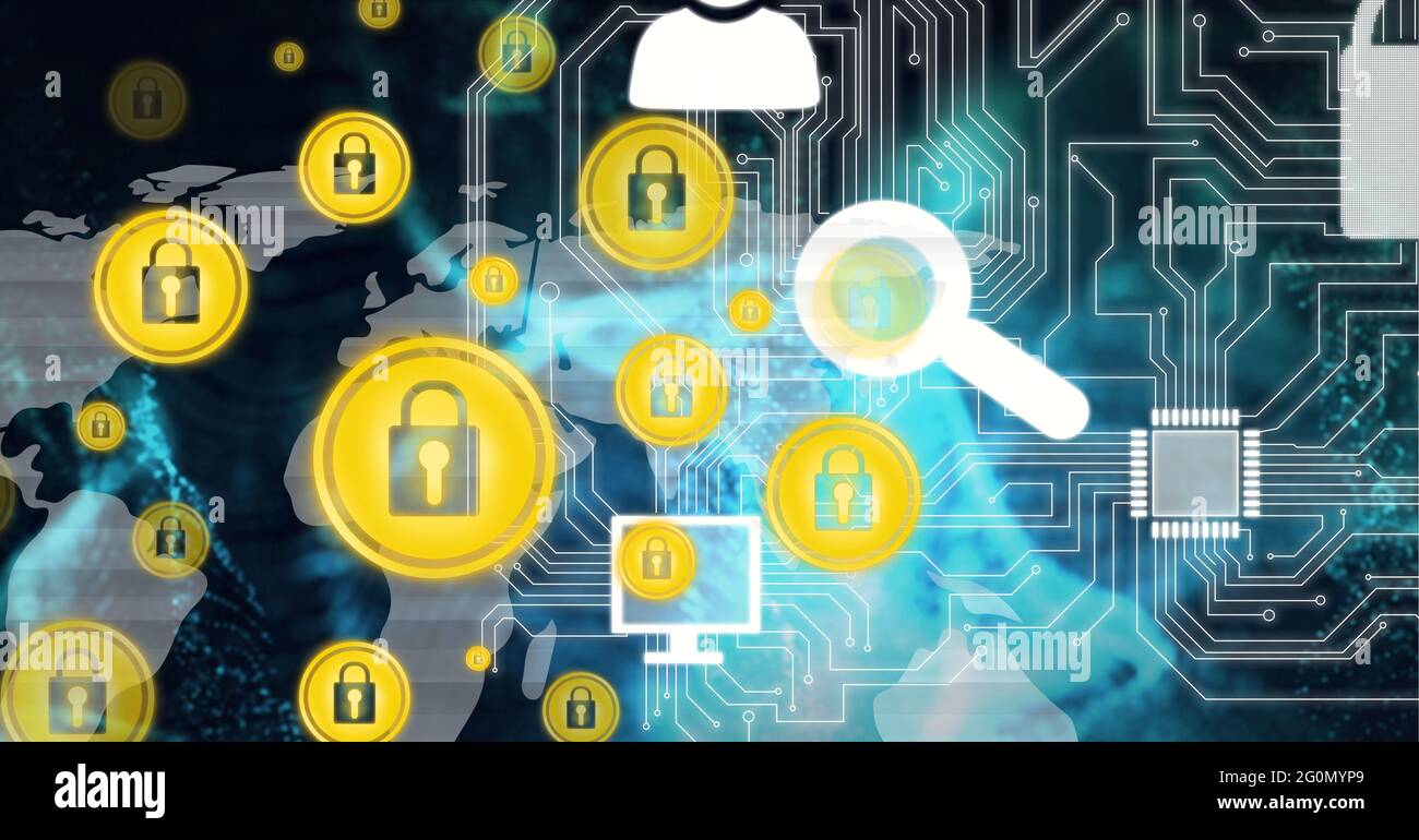 Animation padlock icon icons computer hi-res stock photography and ...