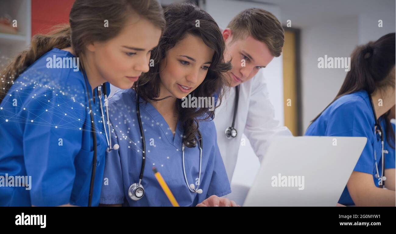 Composition of network of connections over male and female doctors ...