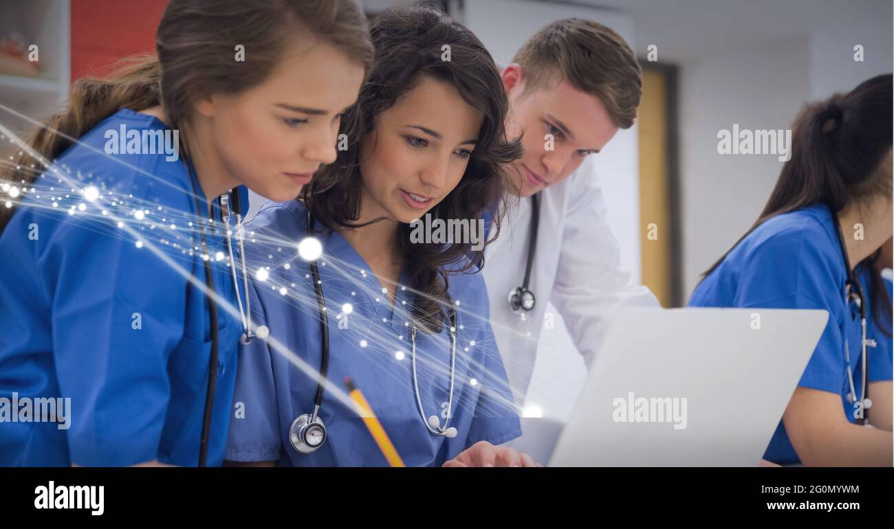 Composition of network of connections over male and female doctors ...