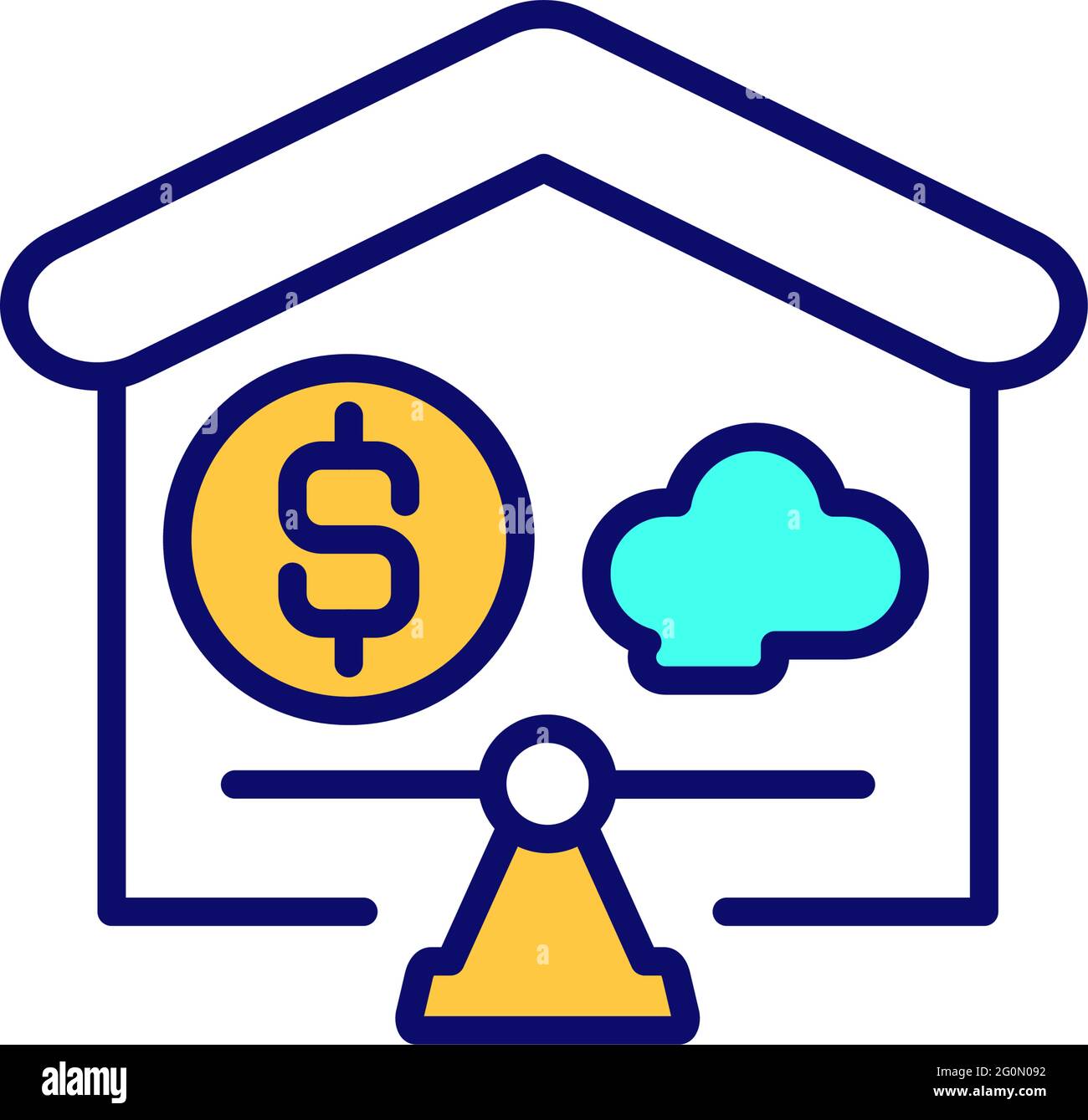 Household energy use improvement RGB color icon Stock Vector Image ...