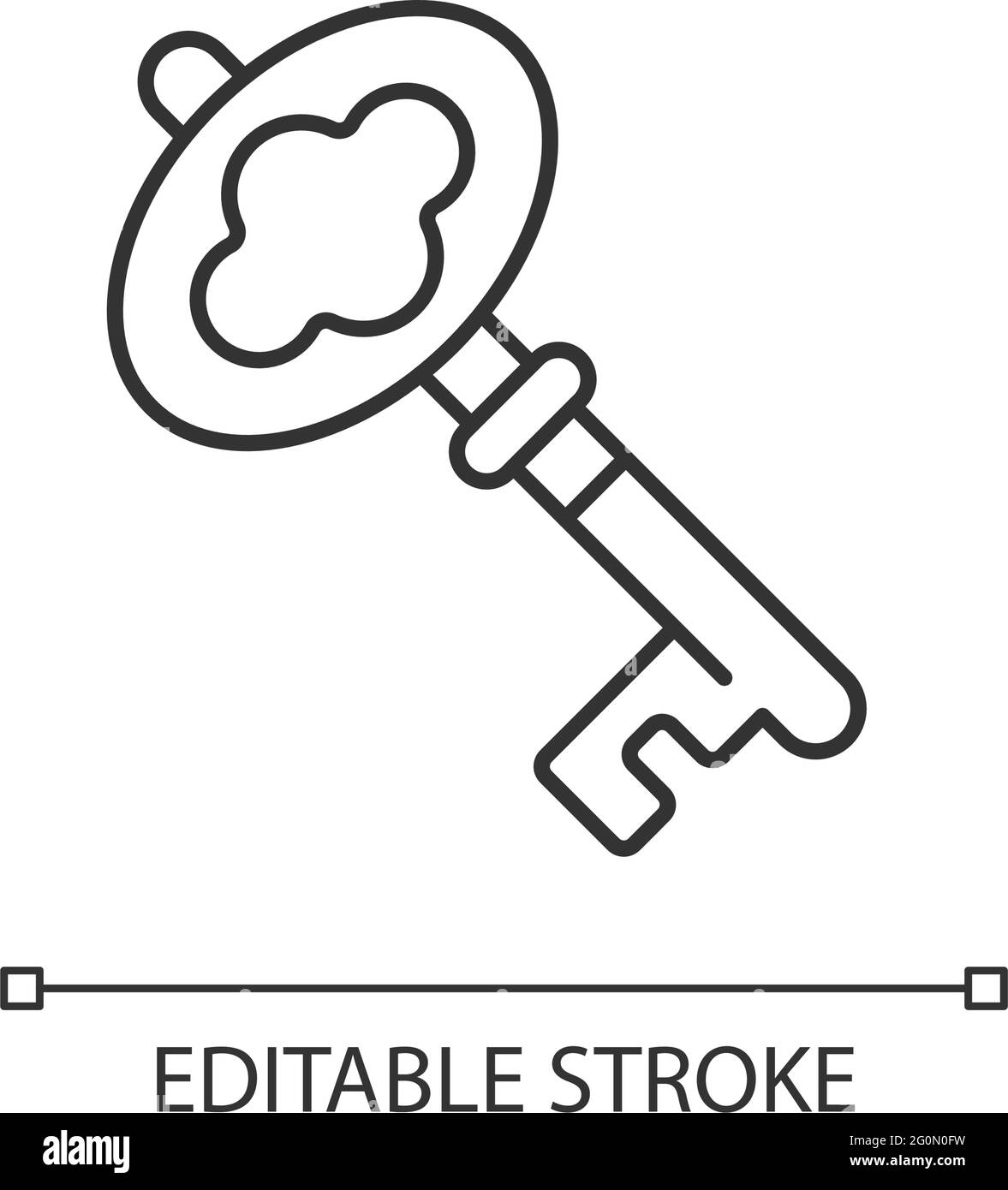 Key linear icon Stock Vector Image & Art - Alamy