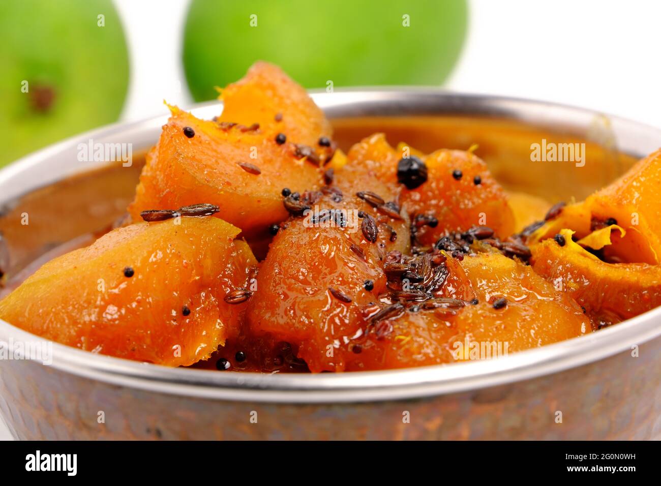 Green Raw mango curry in Indian or Rajasthani style Stock Photo - Alamy
