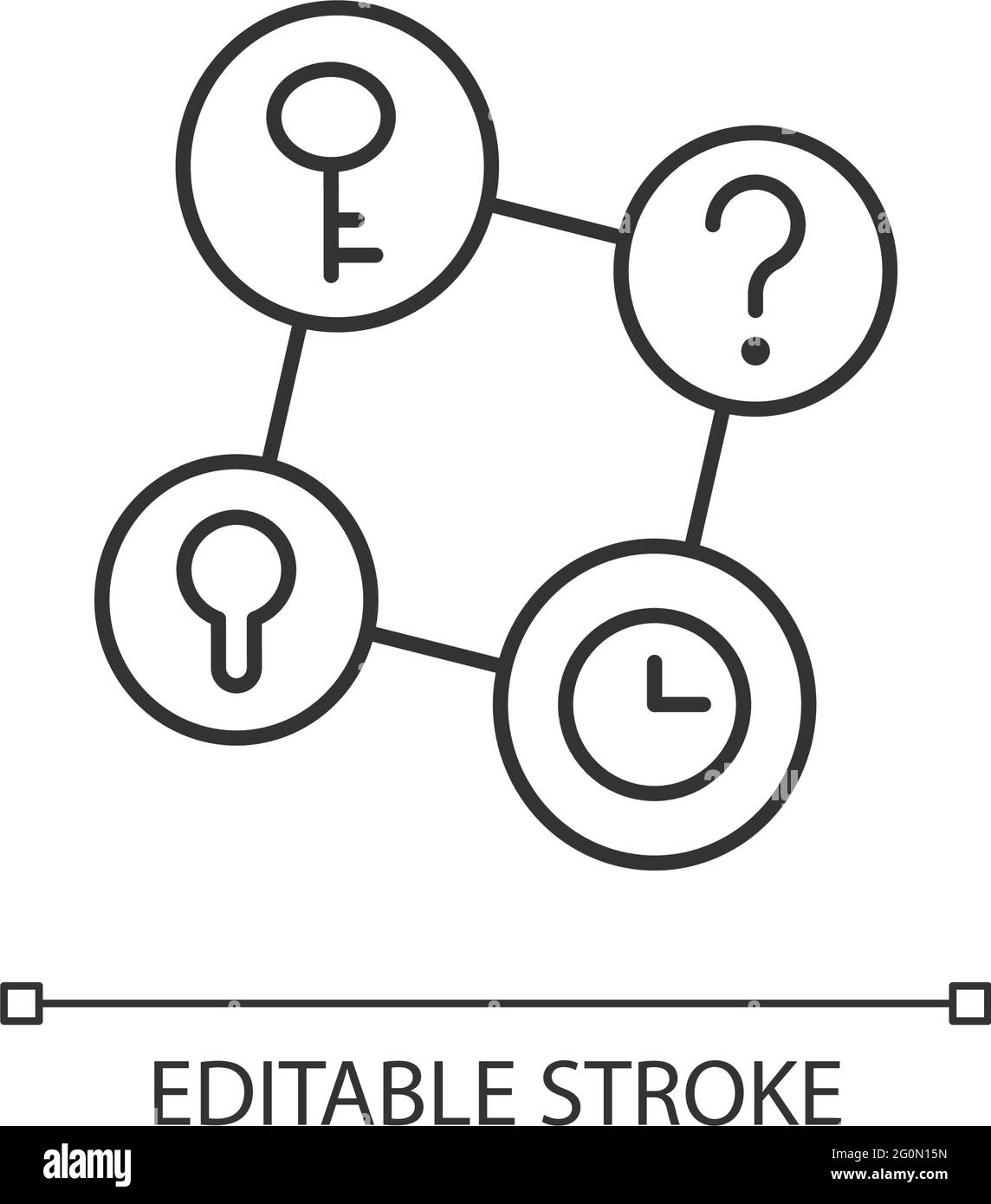 Connecting facts linear icon Stock Vector Image & Art - Alamy