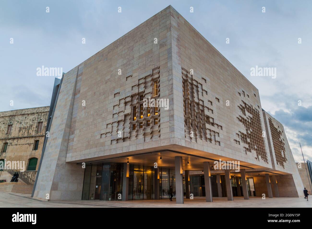 New Parliament Building in Valletta, capital of Malta Stock Photo - Alamy