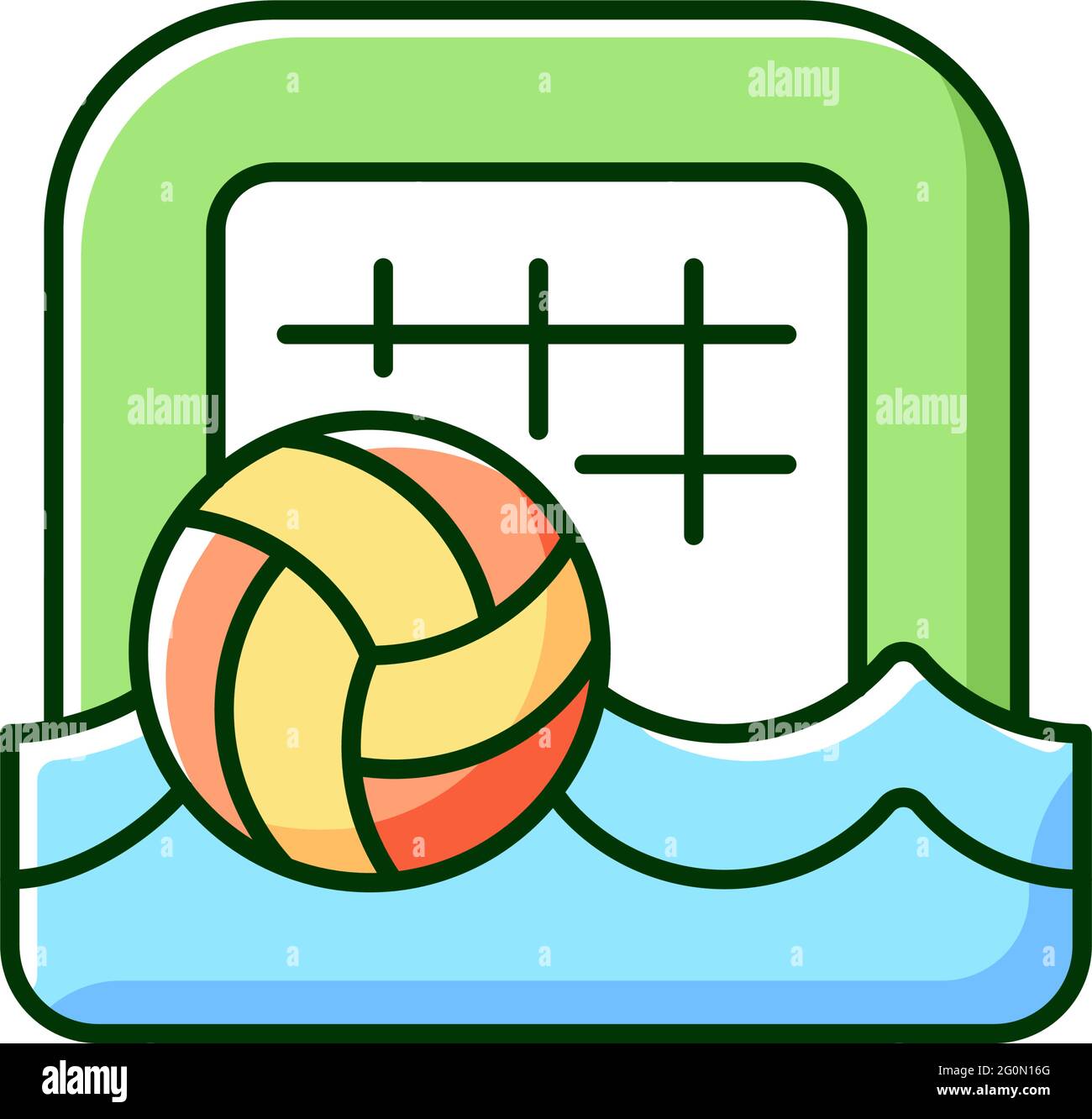 Beach soccer RGB color icon Stock Vector Image & Art - Alamy