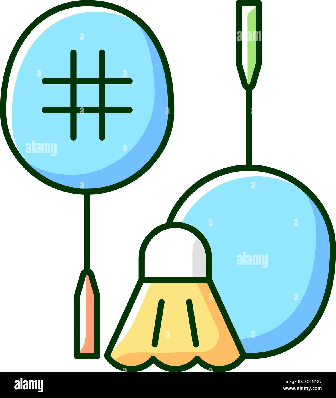 Badminton RGB color icon Stock Vector Image & Art - Alamy