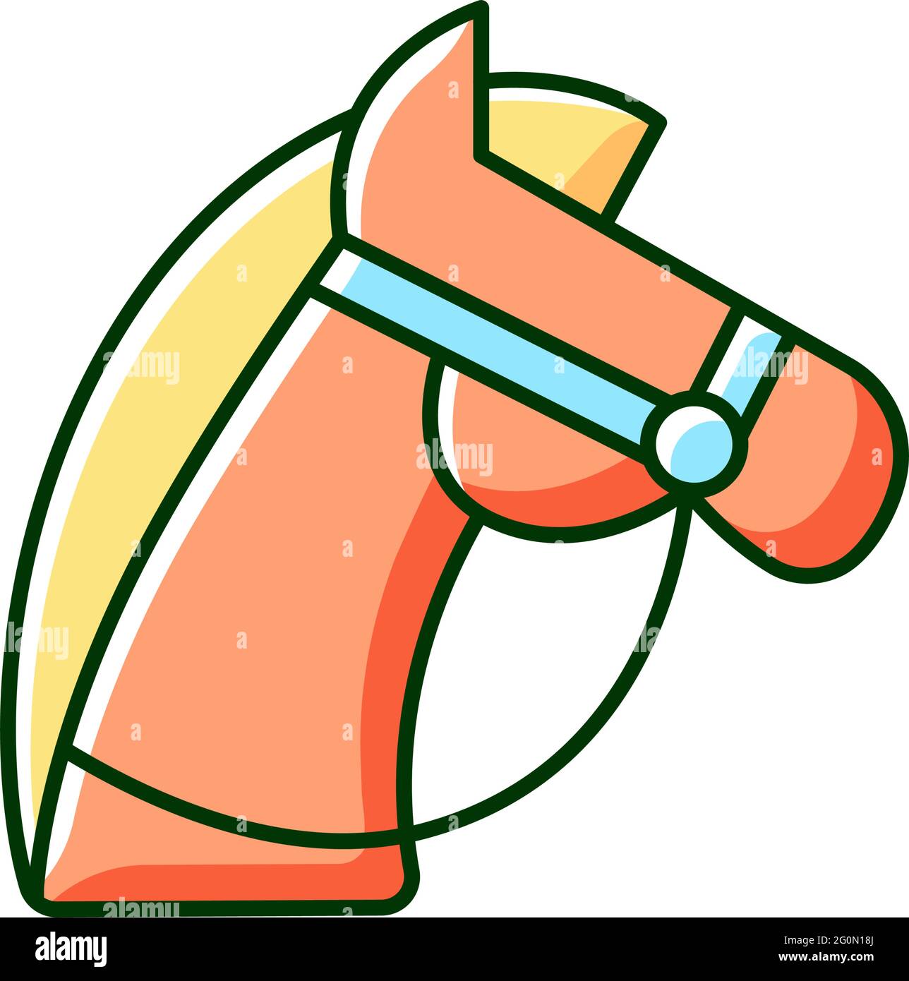 Horseback riding RGB color icon Stock Vector Image & Art - Alamy