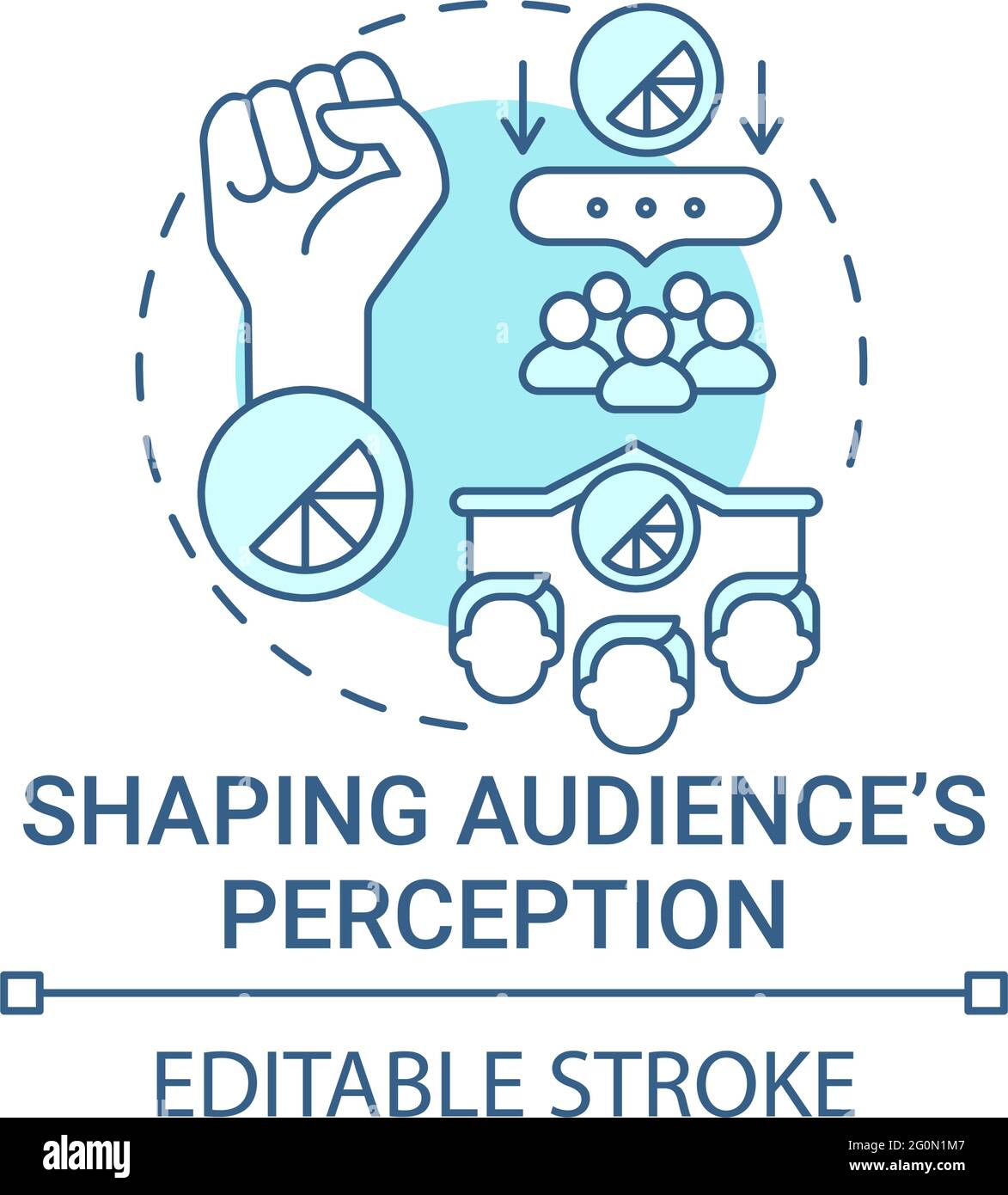 Shaping audience perception concept icon Stock Vector Image & Art - Alamy